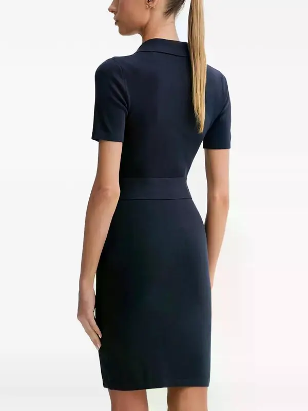 Guess Belted Zip-up Mini Dress