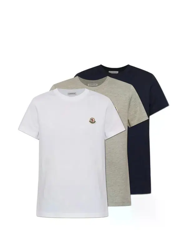 Moncler Logo-patch T-shirts Set