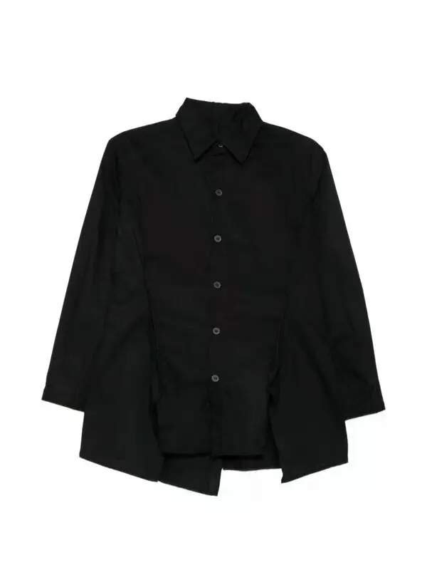 Yohji Yamamoto Overlapped-seam Blouse - Black
