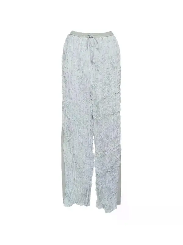 MULLER OF YOSHIOKUBO Ruffled Panel Palazzo Pants