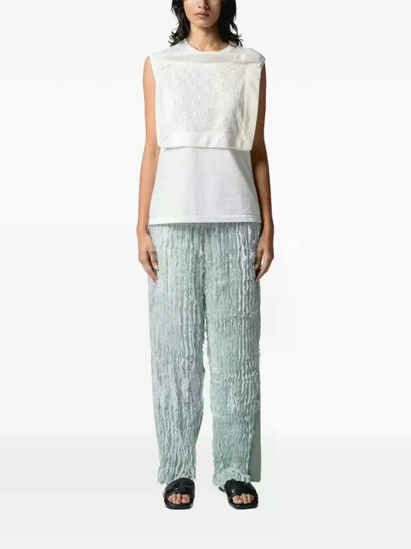 MULLER OF YOSHIOKUBO Ruffled Panel Palazzo Pants