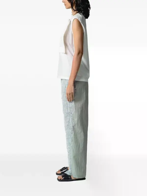 MULLER OF YOSHIOKUBO Ruffled Panel Palazzo Pants