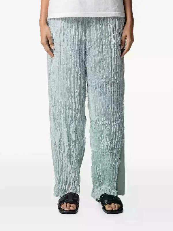 MULLER OF YOSHIOKUBO Ruffled Panel Palazzo Pants