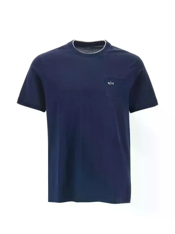 Paul & Shark Chest-pocket Logo-patch T-shirt - Blue
