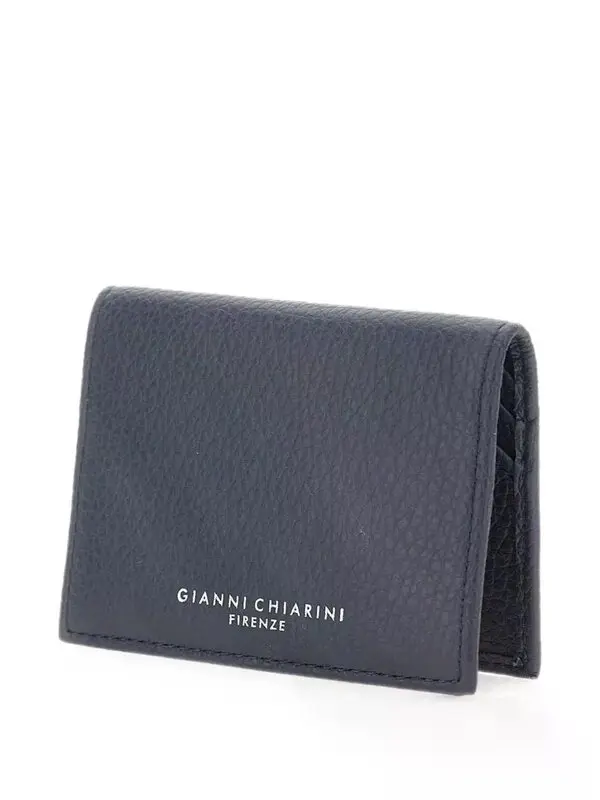 GIANNI CHIARINI Dollaro Pebbled Leather Card Holder