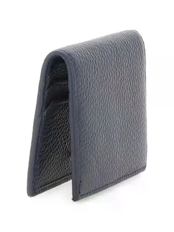 GIANNI CHIARINI Dollaro Pebbled Leather Card Holder