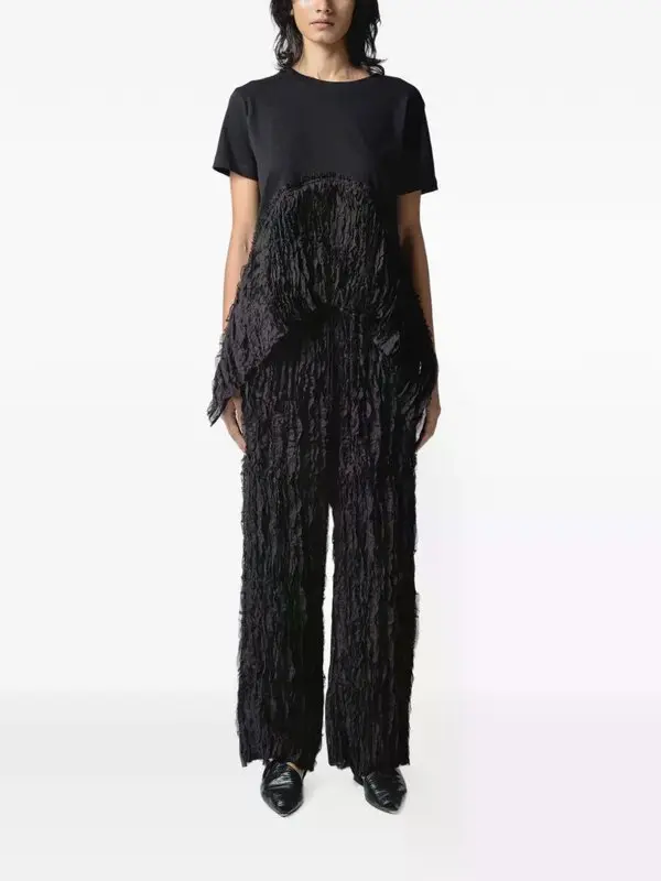 MULLER OF YOSHIOKUBO Ruffle Paneled Trousers