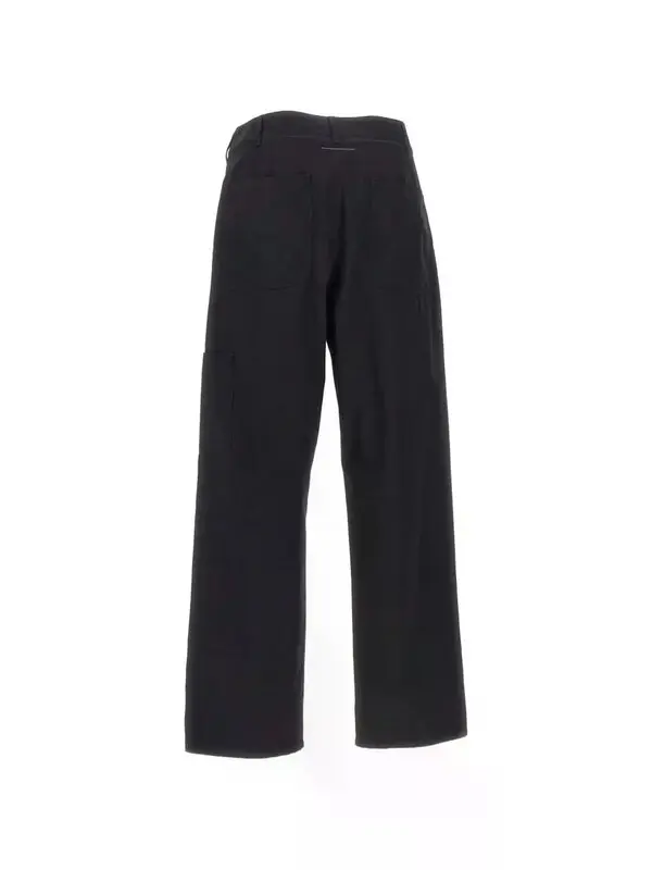MAISON MARGIELA Logo Embroidered Straight-leg Trousers
