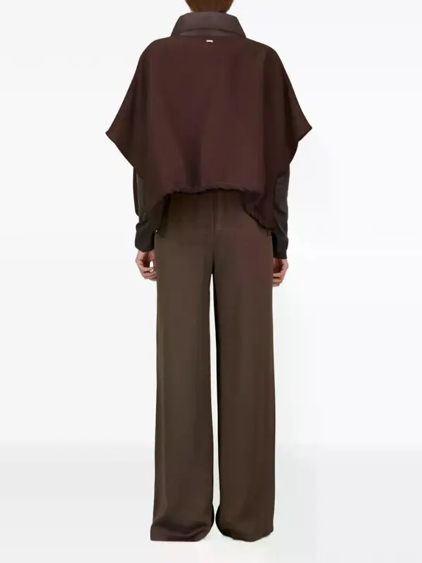 Herno Resort Kimono-sleeve Poncho