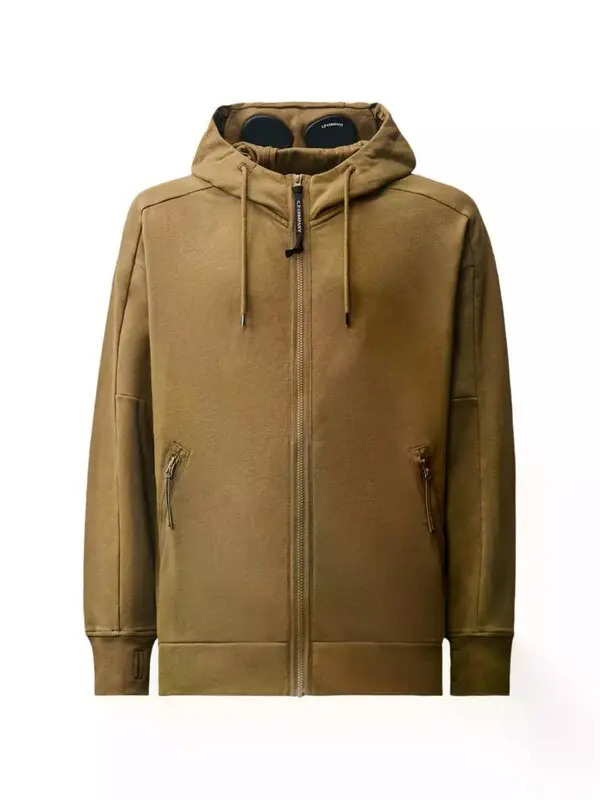 C.P. COMPANY Goggle-detail Zip-up Hoodie