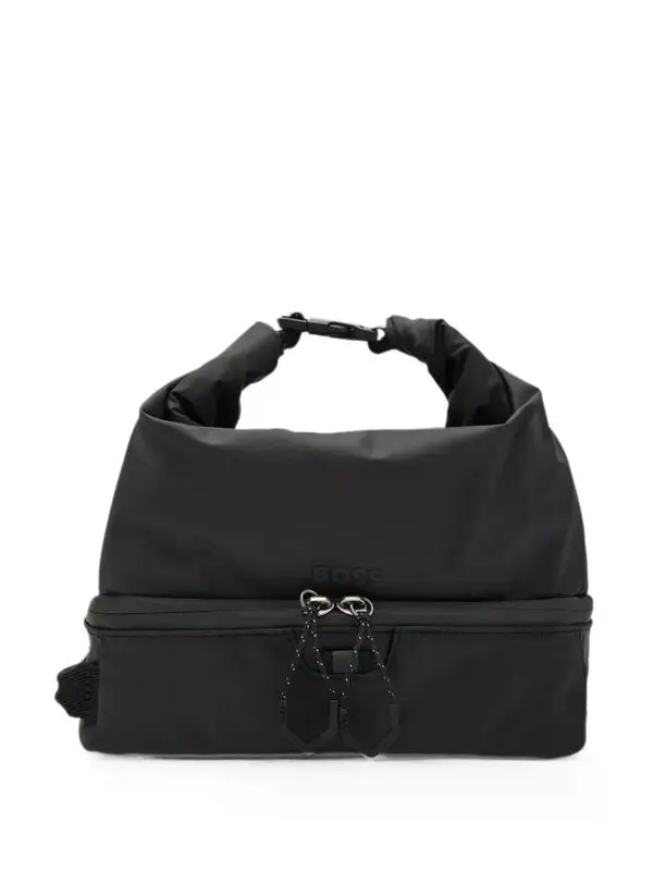 BOSS Logo Print Tote Bag - Black