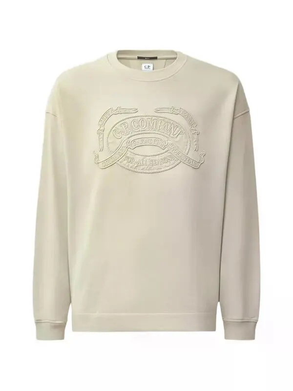C.P. COMPANY Logo-embroidered Long-sleeve Sweatshirt