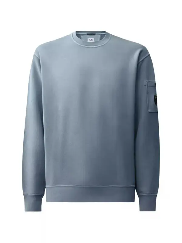 C.P. COMPANY Lens Detail Cotton Sweatshirt - Blue