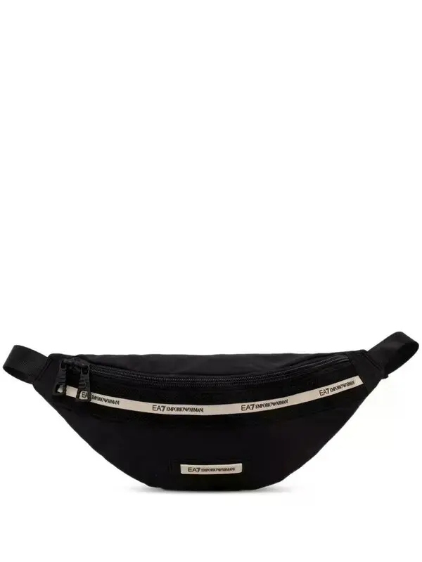 EA7 Logo Tape Belt Bag - Black