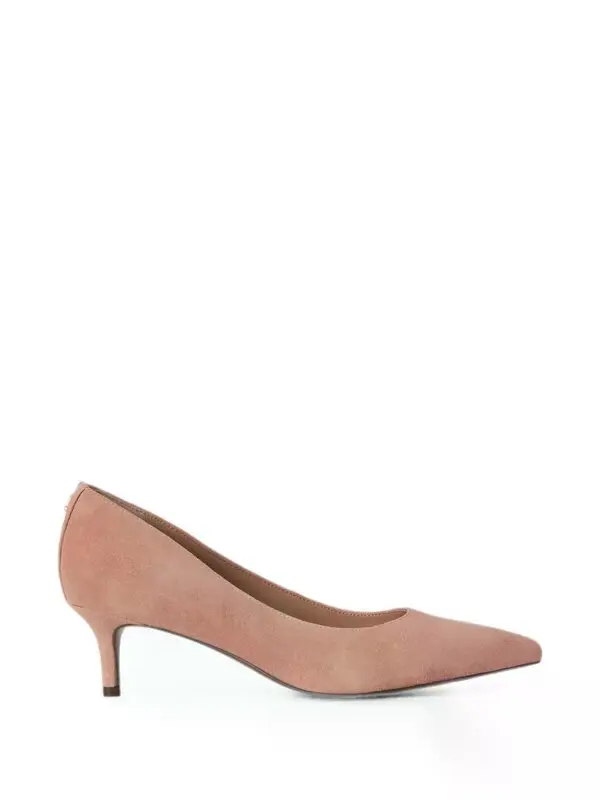 Ralph Lauren Suede Pointed Toe Pumps - Pink
