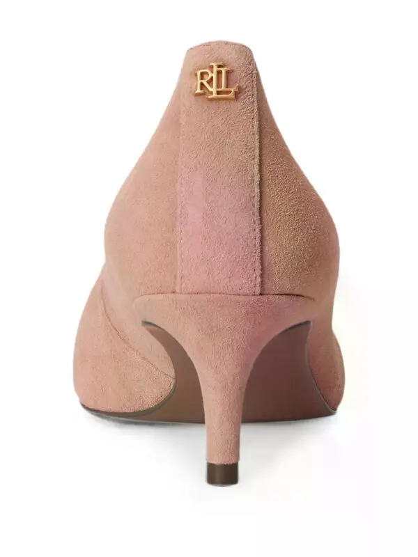 Ralph Lauren Suede Pointed Toe Pumps - Pink
