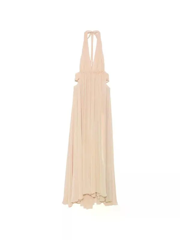 Arcina Ori Florence Halterneck Maxi Dress - Neutrals