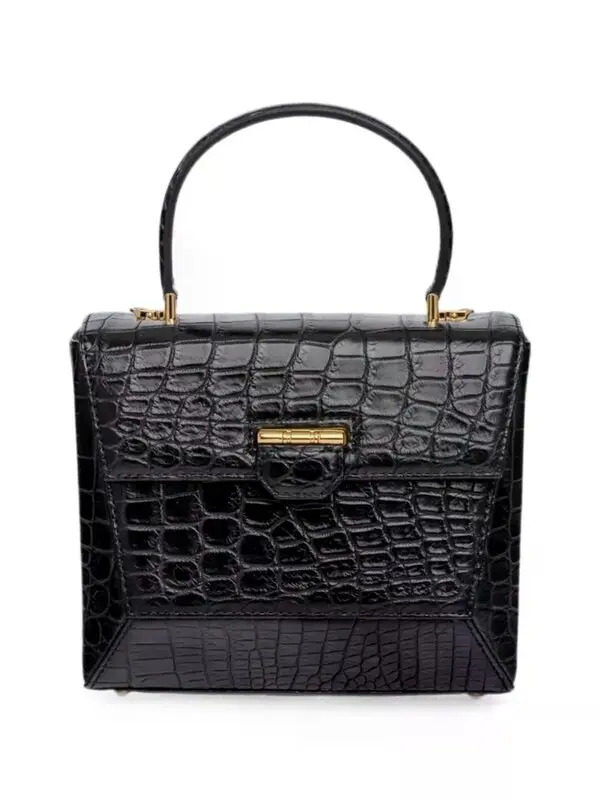 KWANPEN Crocodile-effect Top-handle Tote Bag