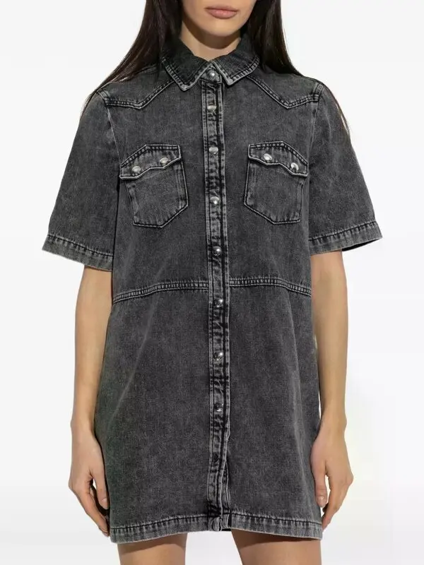 ALLSAINTS Rock Flap-pocket Short-sleeve Mini Dress
