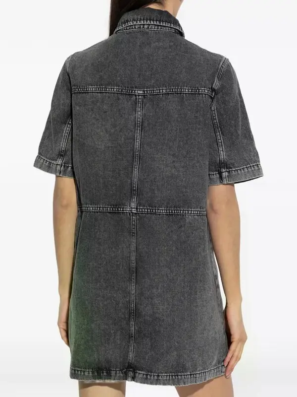 ALLSAINTS Rock Flap-pocket Short-sleeve Mini Dress