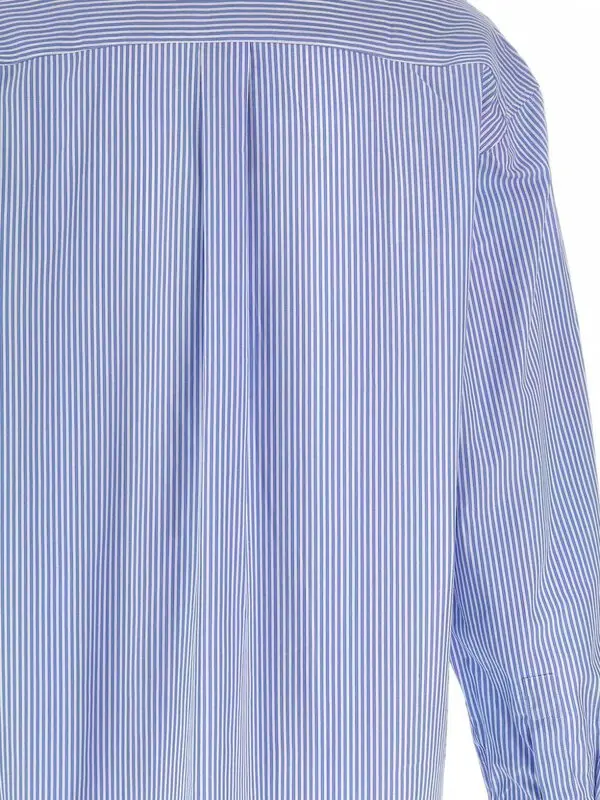 SPORTY & RICH Striped Cotton-poplin Shirt