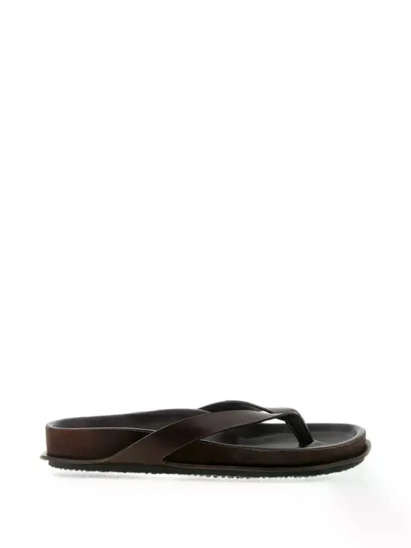 Jacquemus Les Tatane Brushed Leather Thong Sandals