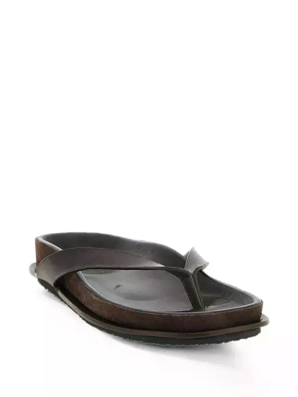 Jacquemus Les Tatane Brushed Leather Thong Sandals