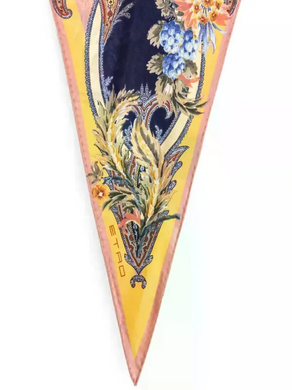Etro Asymmetric Paisley-print Scarf