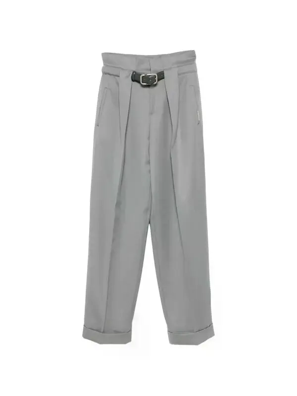 Attico Pleated Belted Trousers