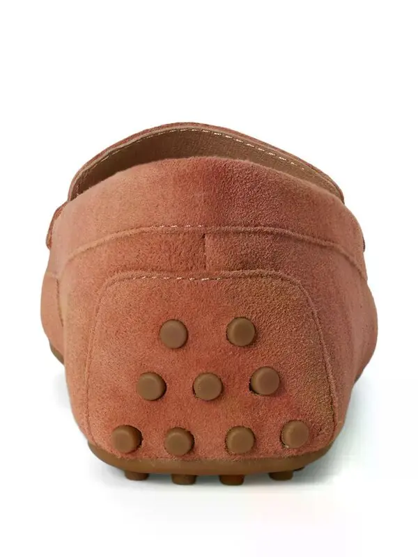 Ralph Lauren Barnsbury Suede Loafers - Orange