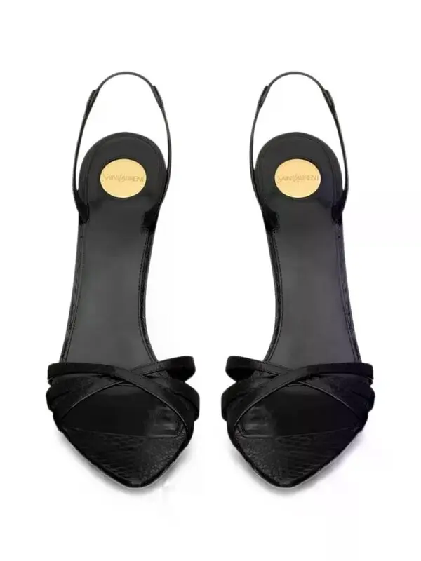 Saint Laurent Kate Slingback Heeled Sandals