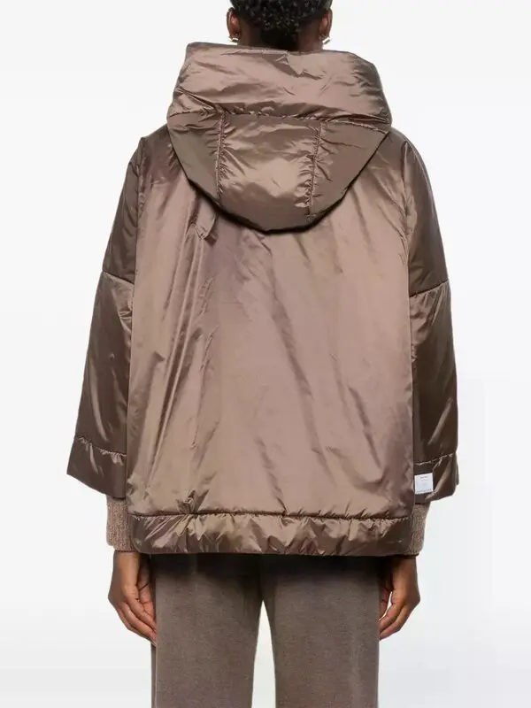 Max Mara Hooded Zip-up Coat