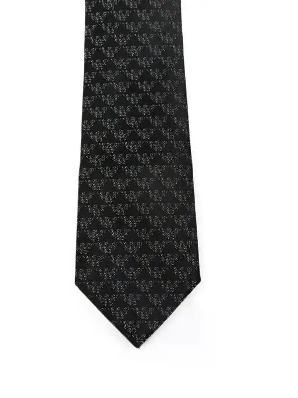 Emporio Armani Jacquard Logo Tie