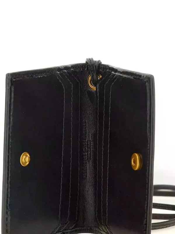 GIANNI CHIARINI Eel-effect Leather Card Holder