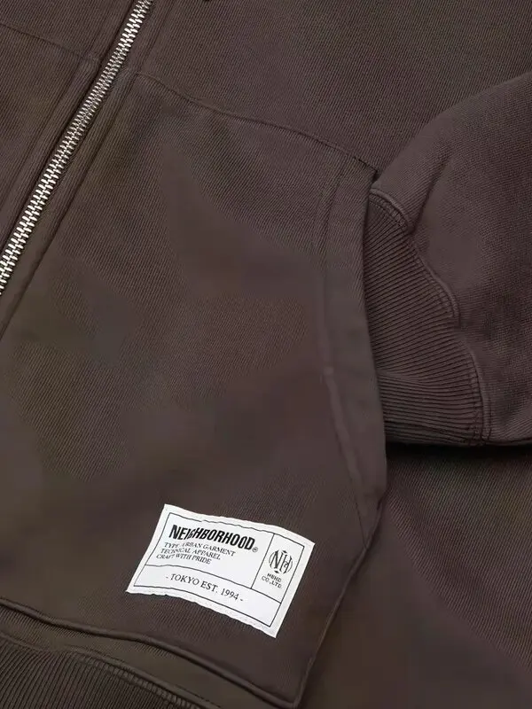 NEIGHBORHOOD Logo-print Zip-up Hoodie
