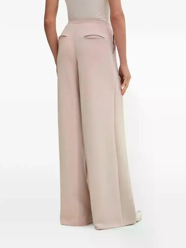 Guess Logo Plaque Wide Leg Palazzo Pants