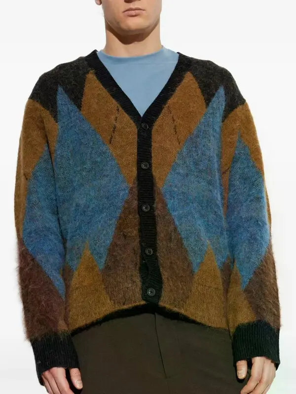 ALLSAINTS Bernie Argyle-pattern Cardigan