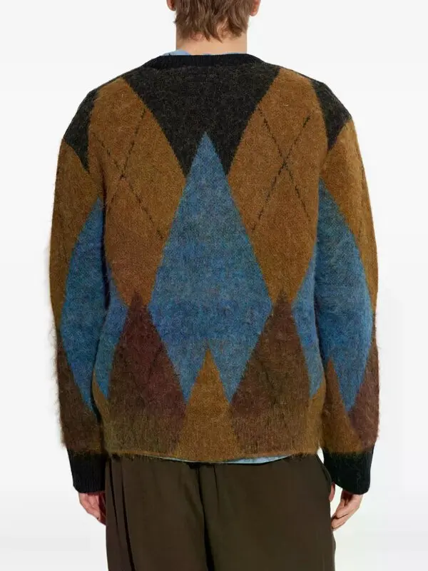 ALLSAINTS Bernie Argyle-pattern Cardigan
