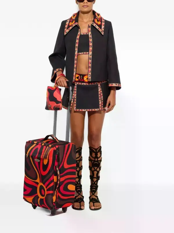 Emilio Pucci Cotton Jacket With Embroidered Collar