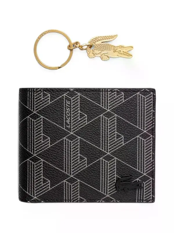 Lacoste The Blend Monogram-print Logo-plaque Wallet