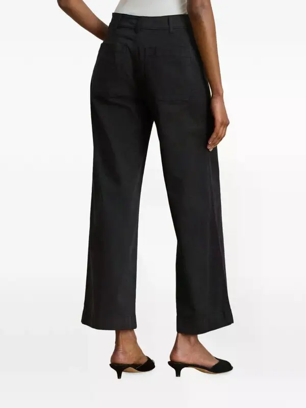 Ralph Lauren Stretch-cotton Wide-leg Trousers