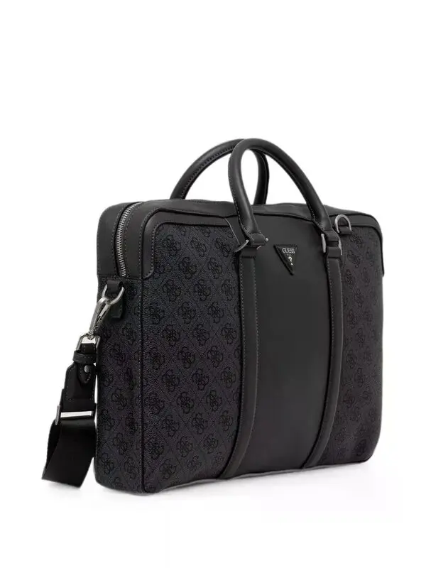 Guess Monogram-print Logo-plaque Holdall