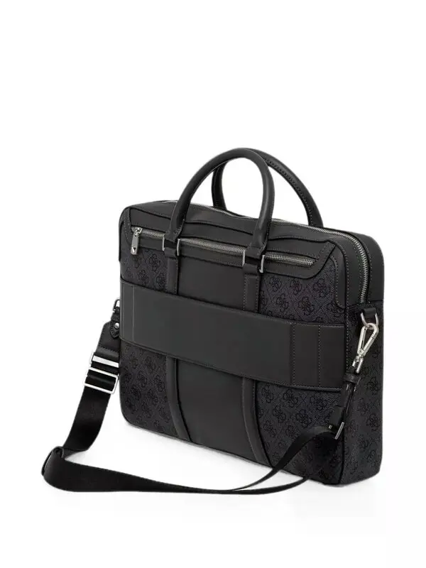 Guess Monogram-print Logo-plaque Holdall