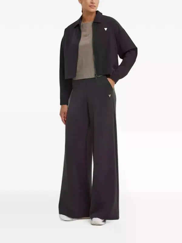 Guess Logo-plaque Wide-leg Trousers