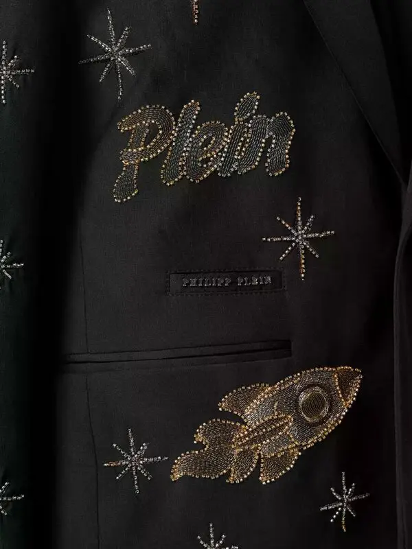Philipp Plein Blazer Patches Zodiac