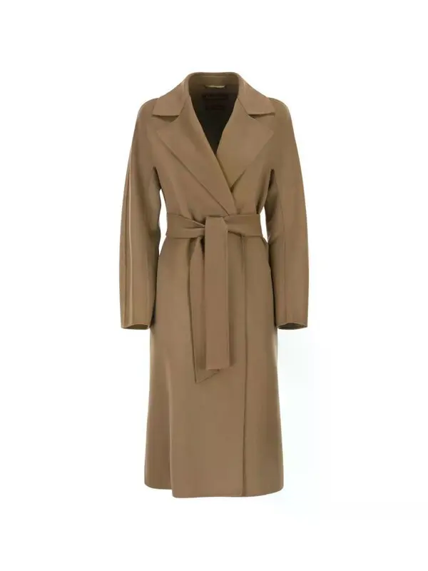 Max Mara Studio Mstcles Belted Kimono-sleeve Coat