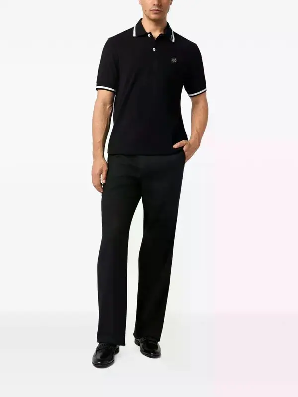 Philipp Plein Wide-leg Logo Plaque Trousers