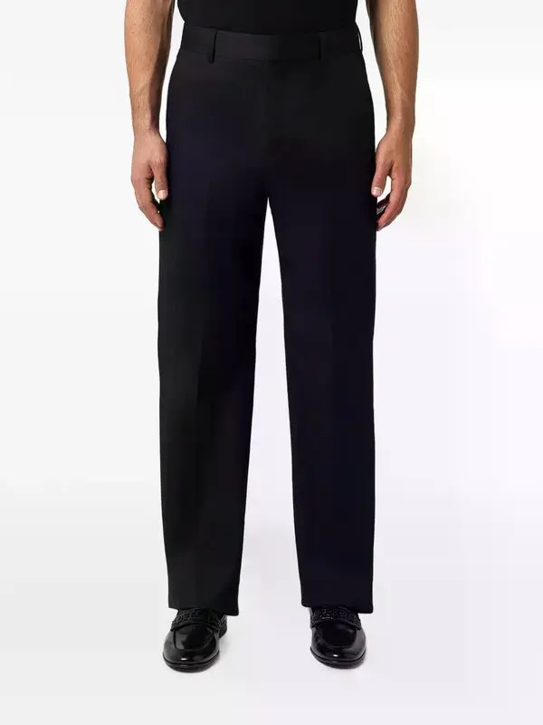 Philipp Plein Wide-leg Logo Plaque Trousers