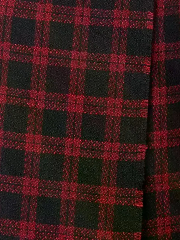 Pinko Check Wrap Midi Skirt