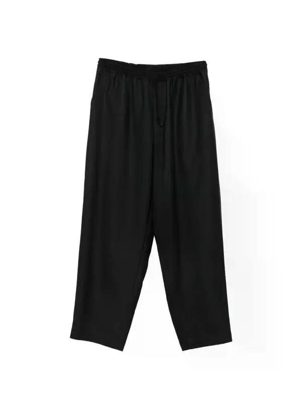 Comme Des Garçons Drawstring Elasticated-waist Track Pants - Black